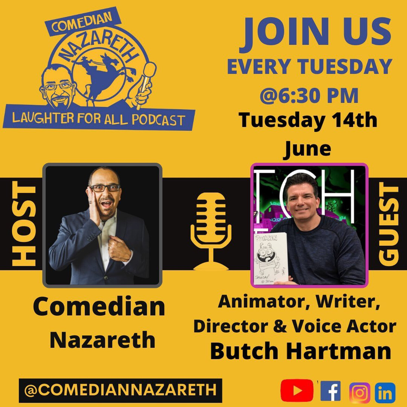 Creator of The Fairly Odd Parents - Cartoonist Butch Hartman - Laughter ...