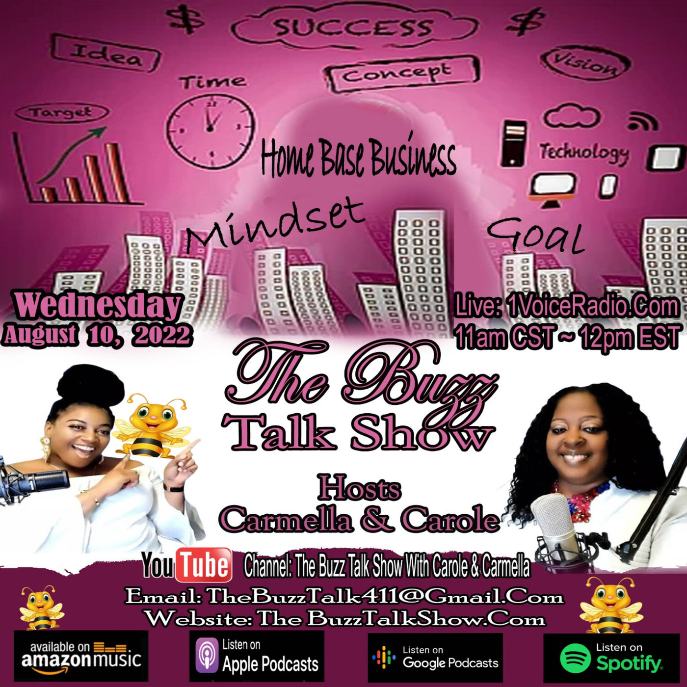 August 10th The Buzz - The Buzz Talk Show - Podcast.co