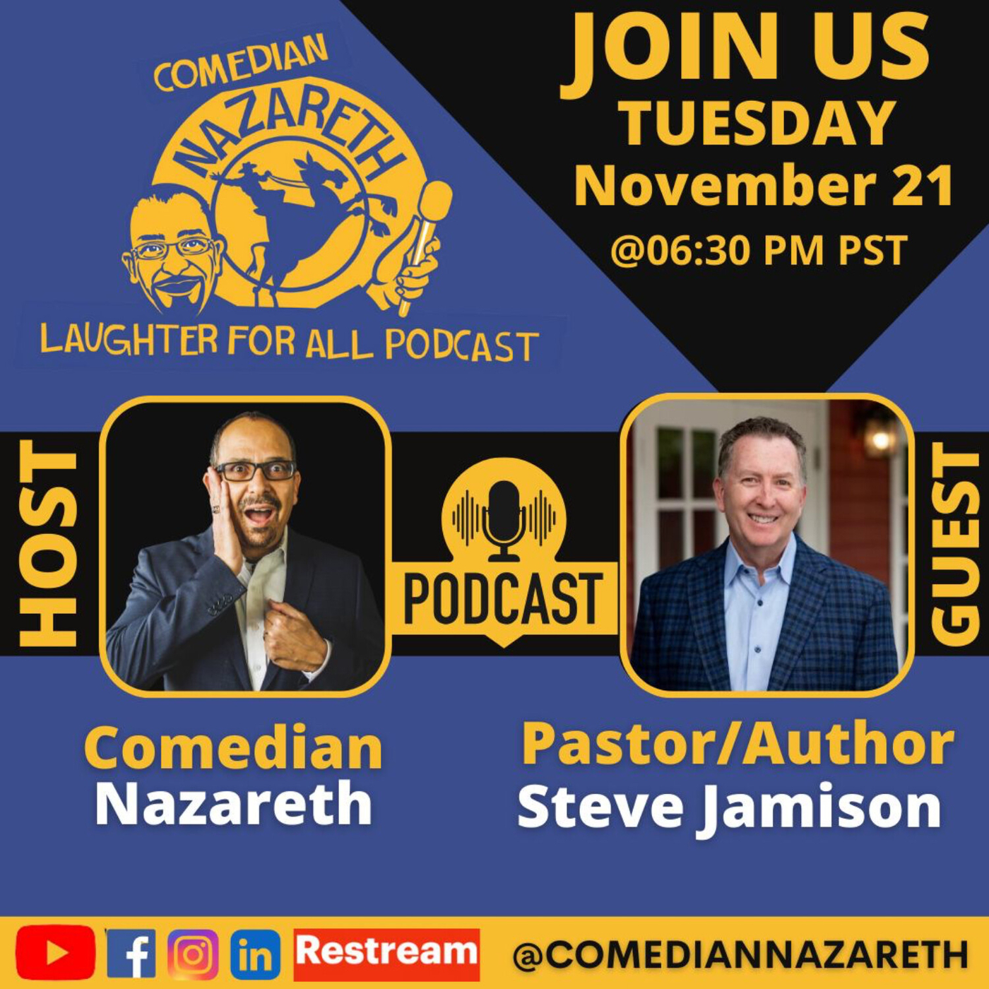 Dads, Sharks and the Most Valuable Catch with Steve Jamison - Laughter ...