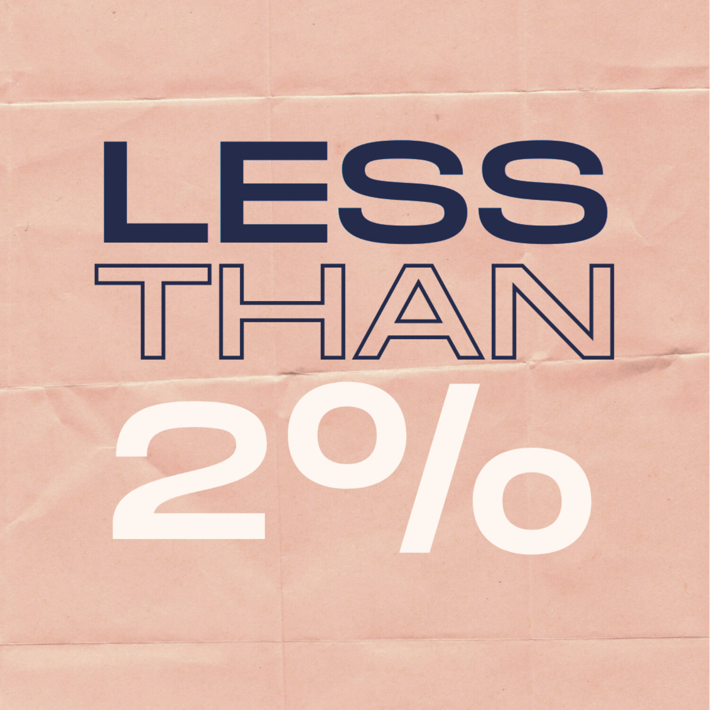 Less than 2 percent - Podcast.co