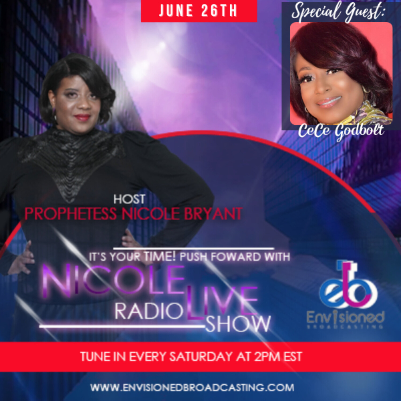 CeCe Godbolt Ministry - It's Your Time! Pushing Forward with Nicole ...