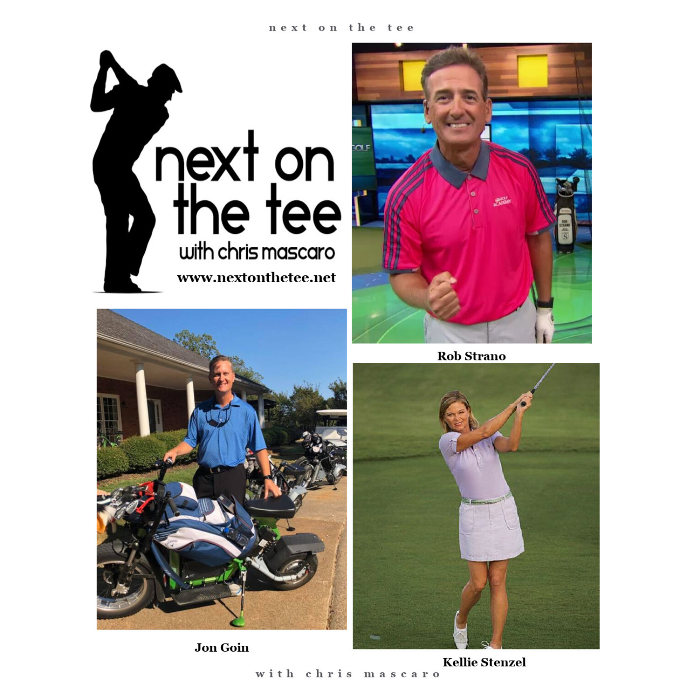 Rob Strano, Kellie Stenzel, & Jon Goin Join Me... - next on the tee ...