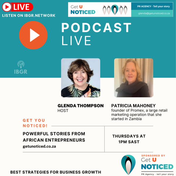 PATRICIA MAHONEY Interview part 2 on Glenda Thompson's Get You Noticed ...