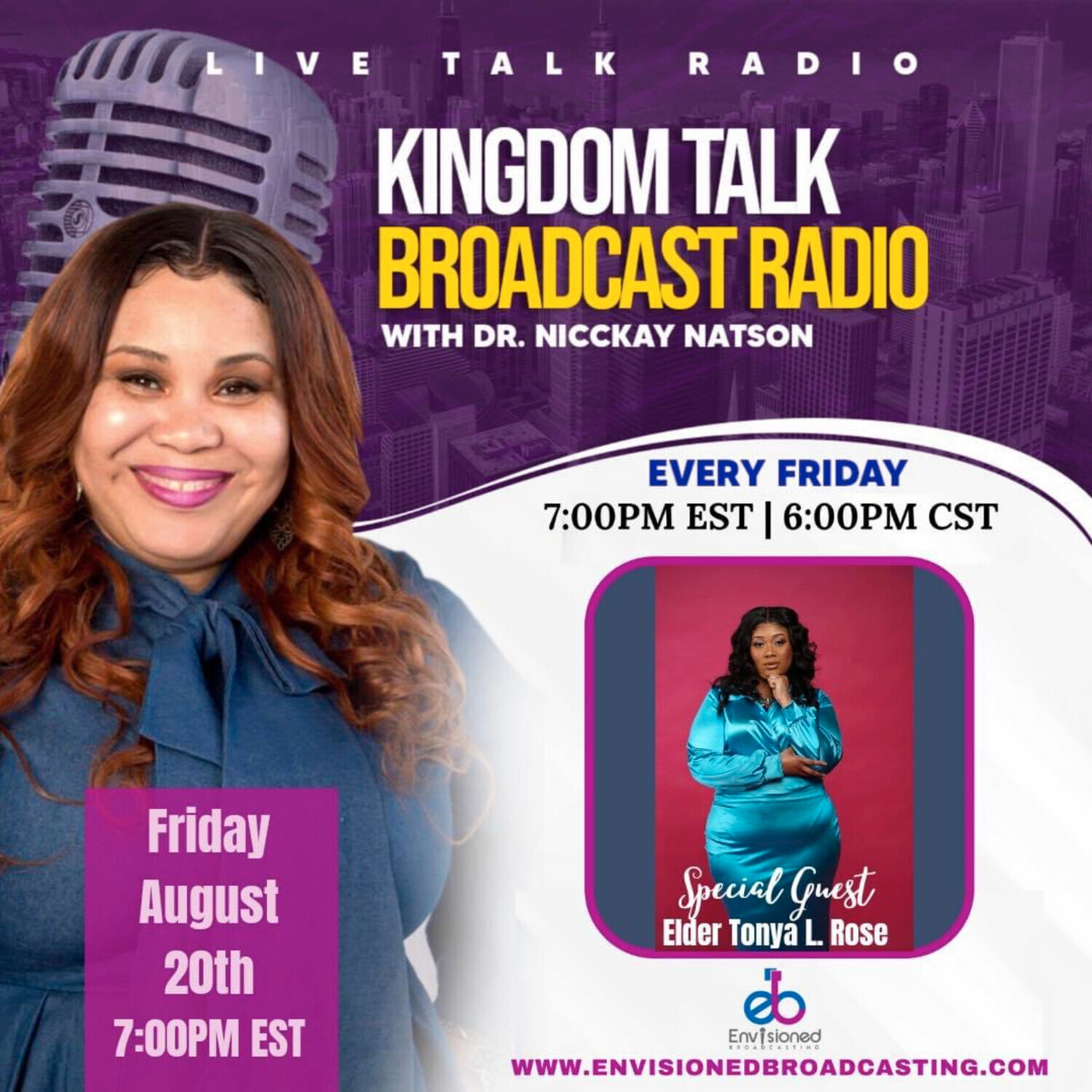 Interview With Elder Tonya Rose - Kingdom Talk Broadcast Radio with Dr ...